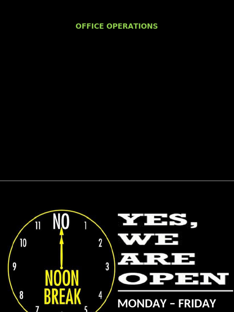 No Noon Break Policy | PDF