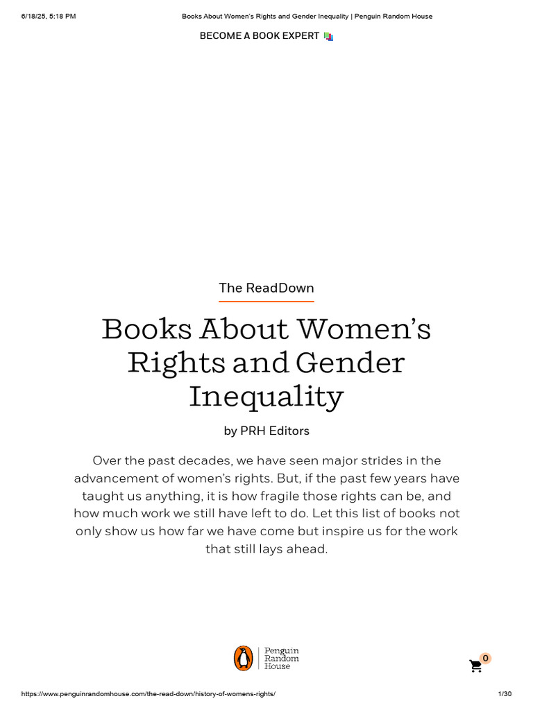 Books About Women's Rights and Gender Inequality - Penguin Random House ...