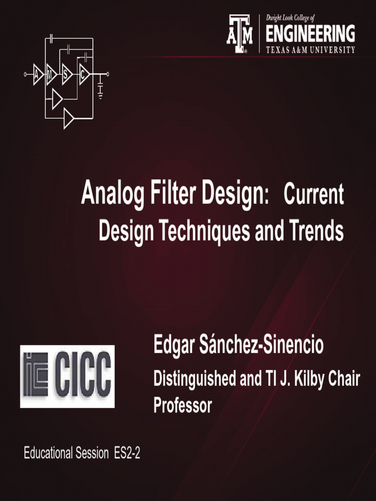 Analog Filter Design Current Design Techniques and Trends | PDF | Electronic Filter | Electronic ...