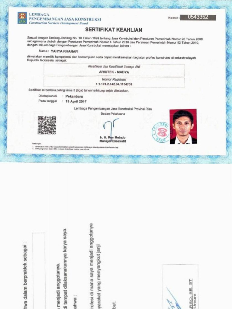 Arsitek - Madya - Yahya Khanafi (Hidup) | PDF