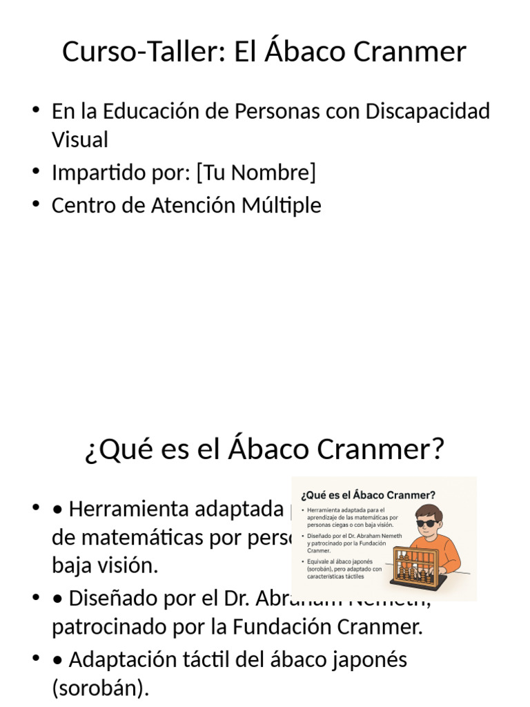 Curso Taller Abaco Cranmer Completo Con Imagenes | PDF