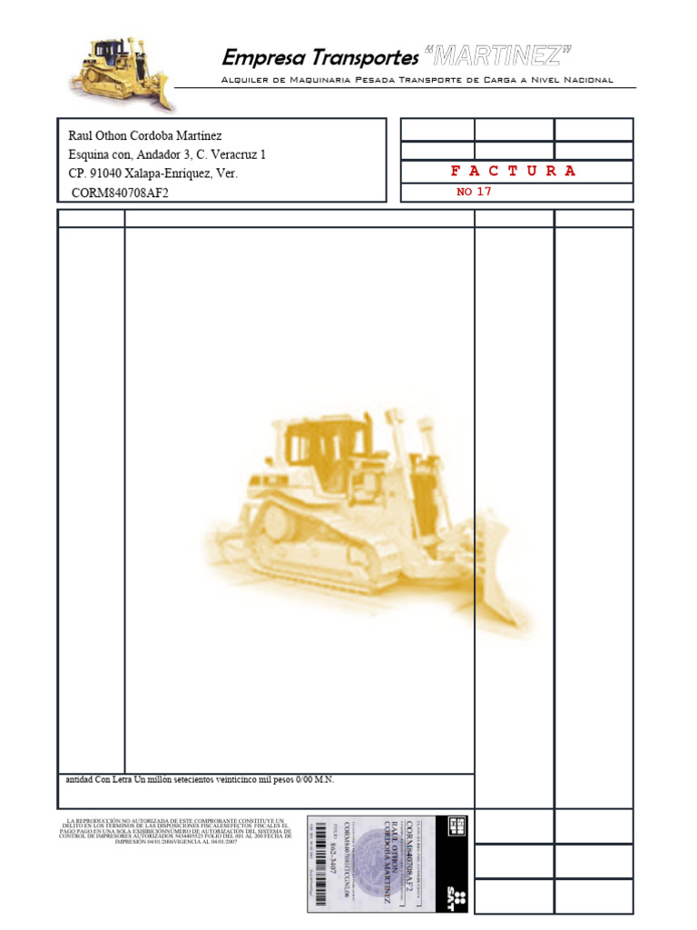 JCB Machote | PDF