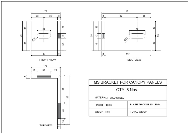 BIS-MS Bracket For Canopy Panels-Model | PDF