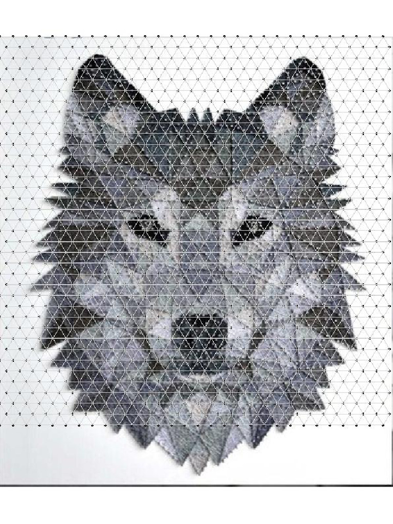 Wolf String Art Template | PDF