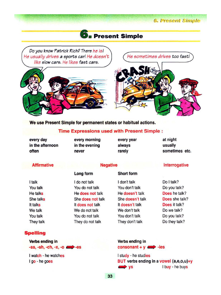 Present Simple Practice | PDF