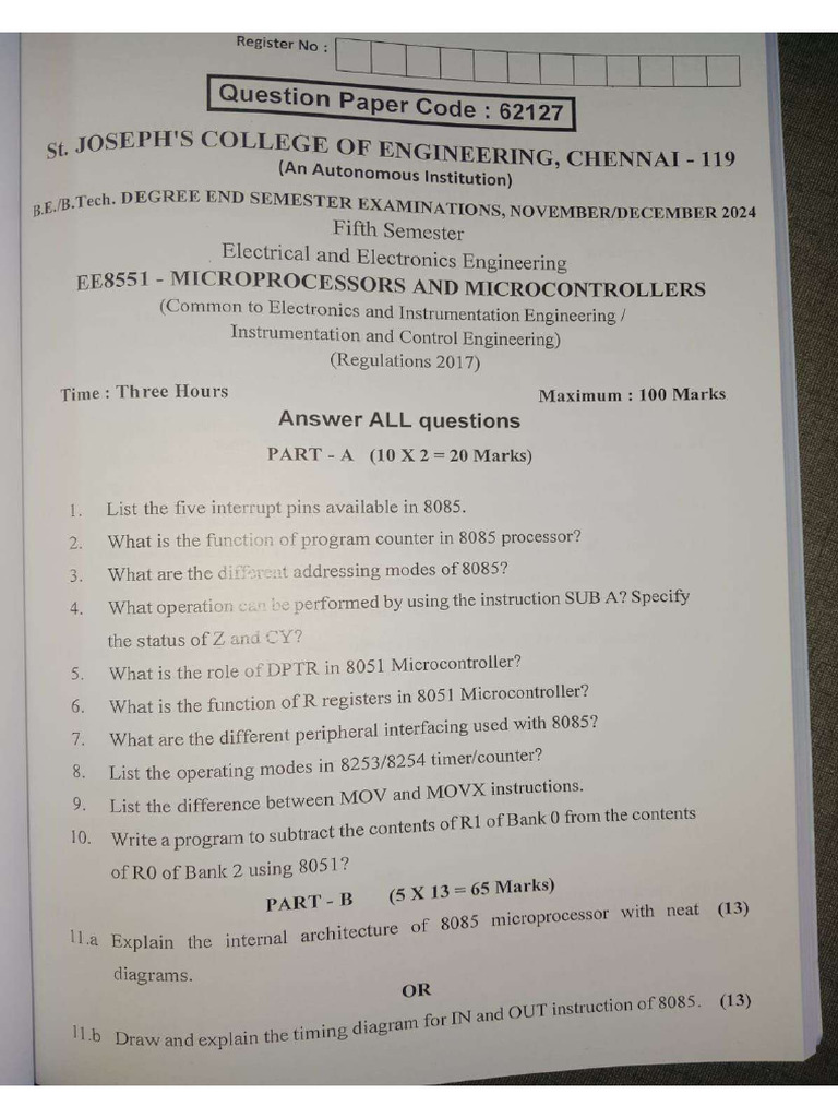 MPMC Question Paper | PDF