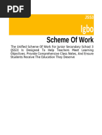 Phe Jss2 Scheme of Work - Syllabus - NG | PDF | Lesson Plan | Teachers