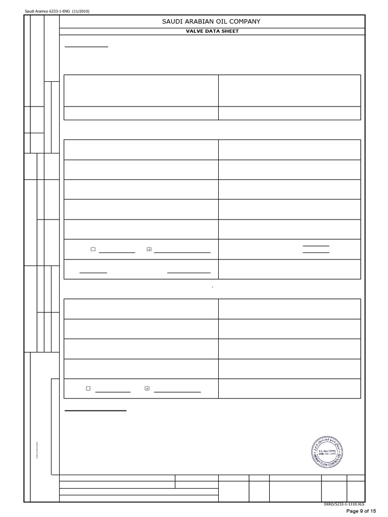 VD 862 U 3009 025 - Rev.a Gate Valve Datasheet Signed | PDF | Valve ...