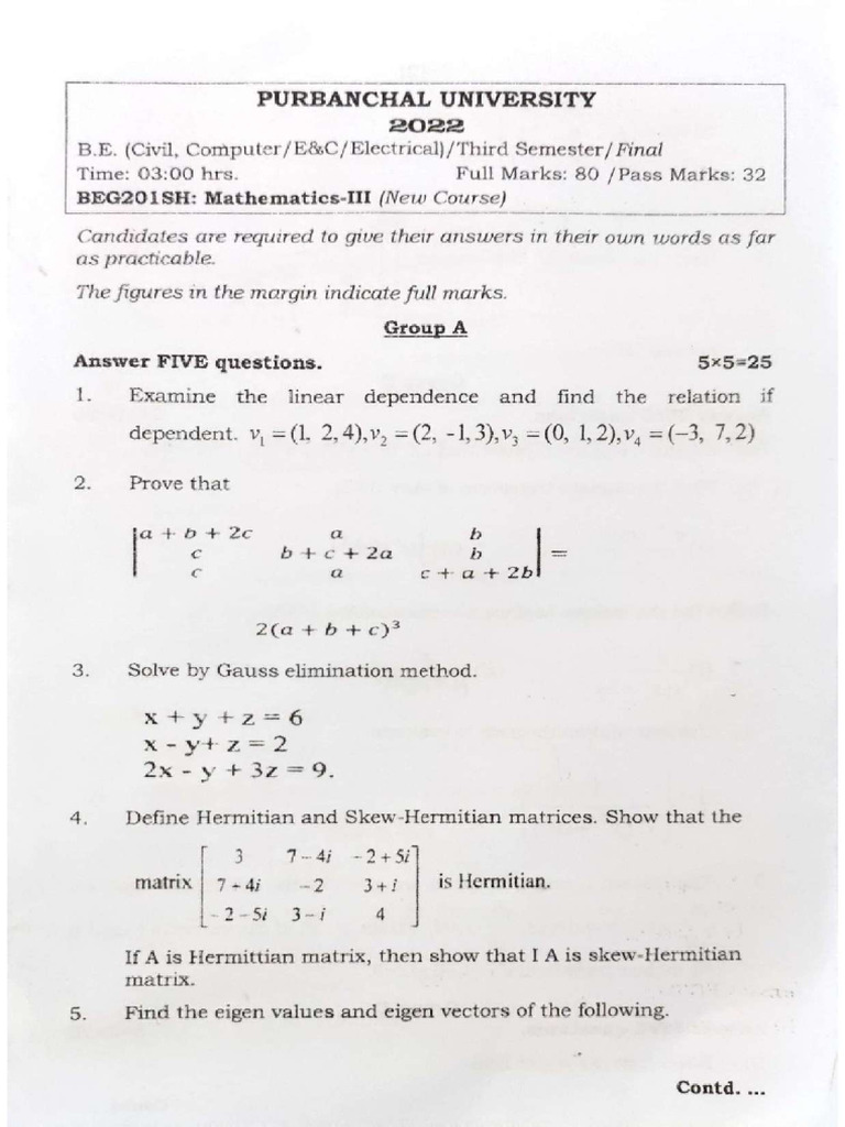 Mathematics Que Bank | PDF