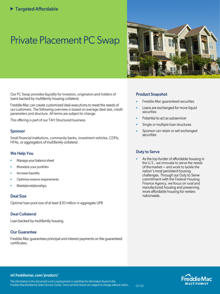 Private Placement PC Swap | PDF