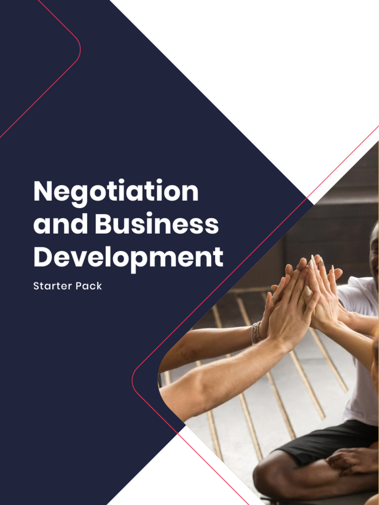Negotiation and Business Development Starterpack | PDF | Negotiation | Swot Analysis