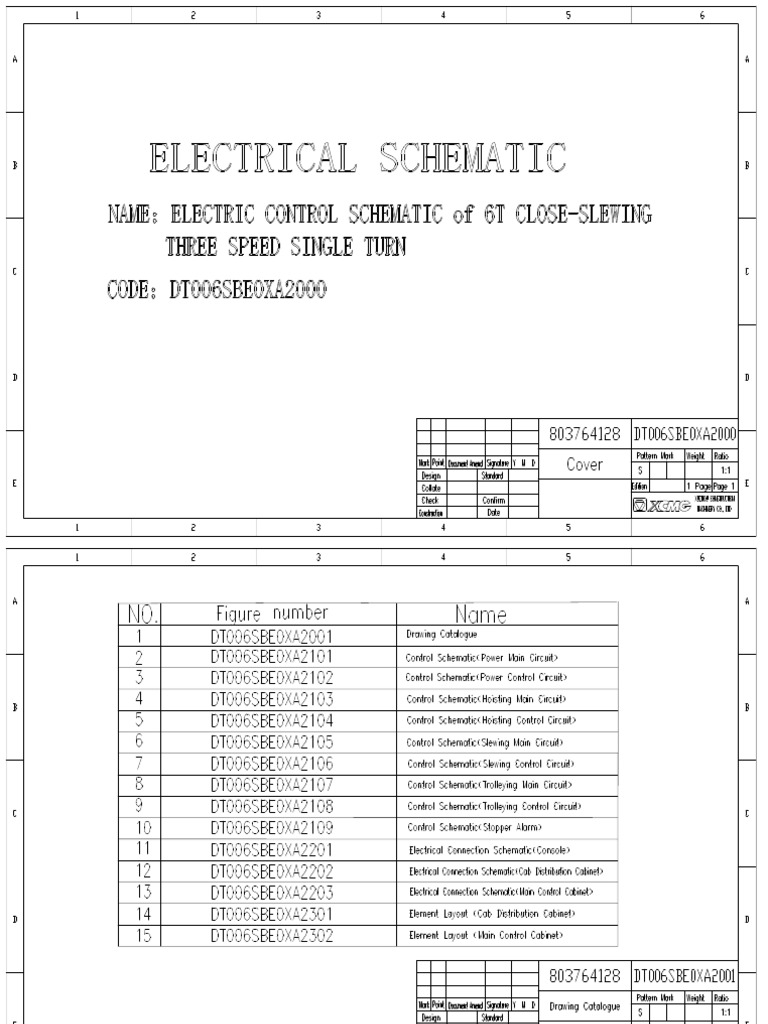 Electrical Diagram 02 Tower Crane Green3 | PDF