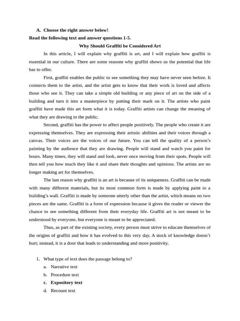 Graffiti: Art or Vandalism Debate | PDF | Graffiti | Fairy Tales