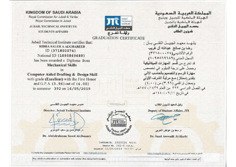 Graduation Certificate | PDF