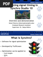 Trafficware Synchro Studio Overview | PDF | Traffic | Computing