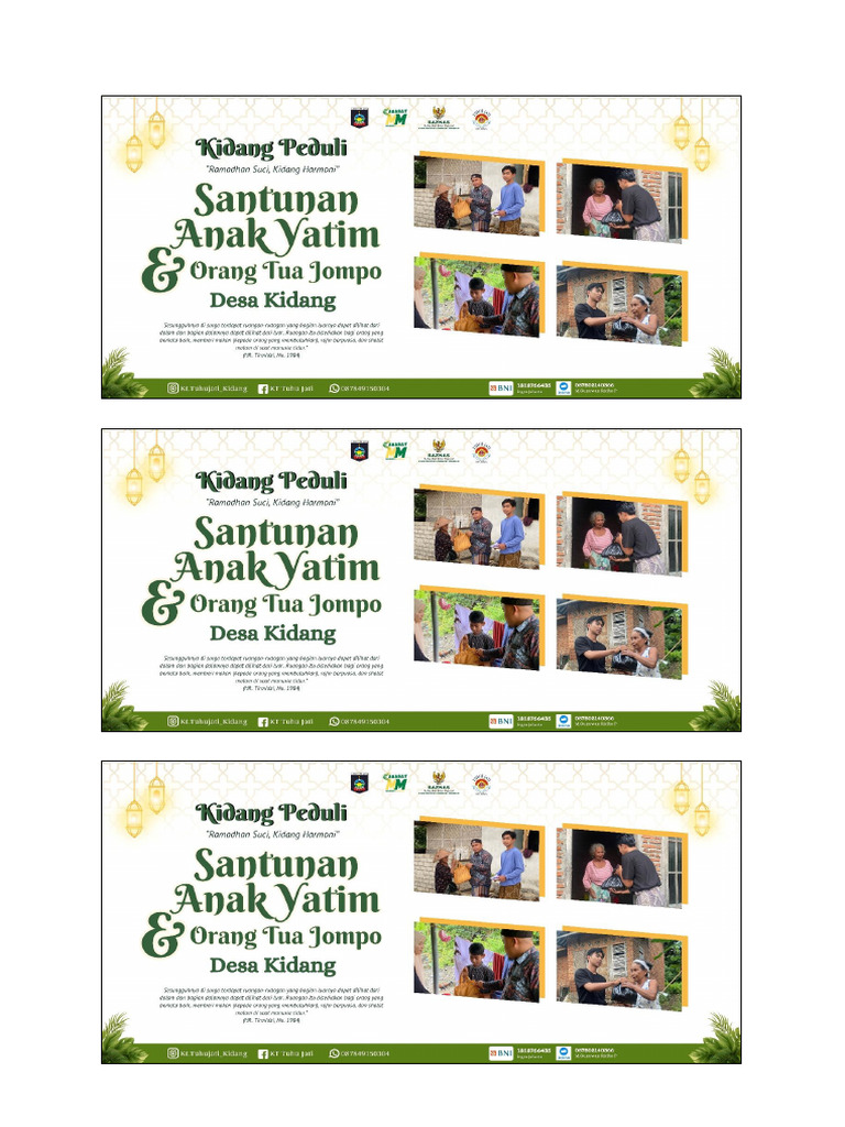 Print Santunan Anak Yatim Dan Orang Tua Jompo | PDF