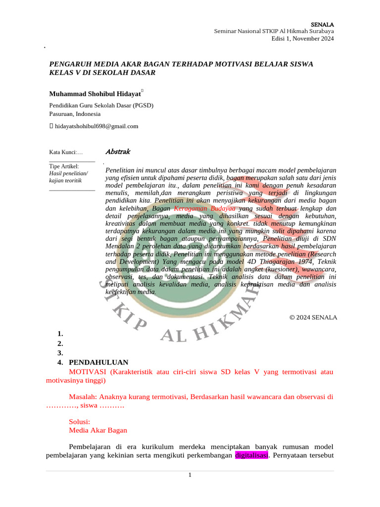 Muhammad Shohibul Hidayat | PDF