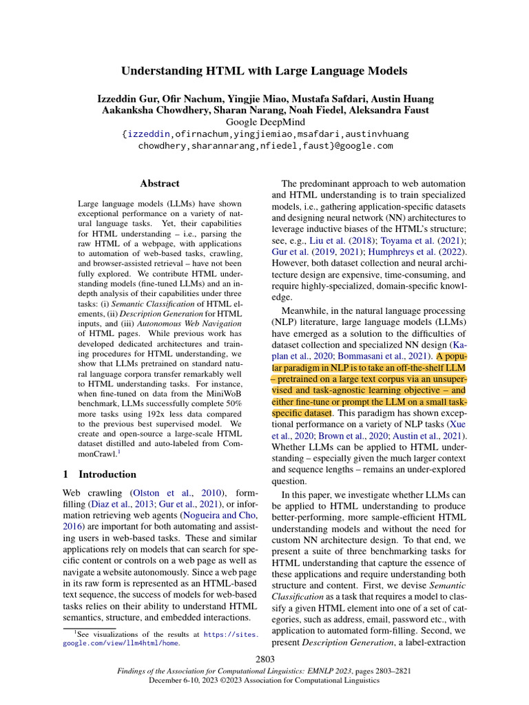 Understanding HTML With LLM | PDF | Html | World Wide Web