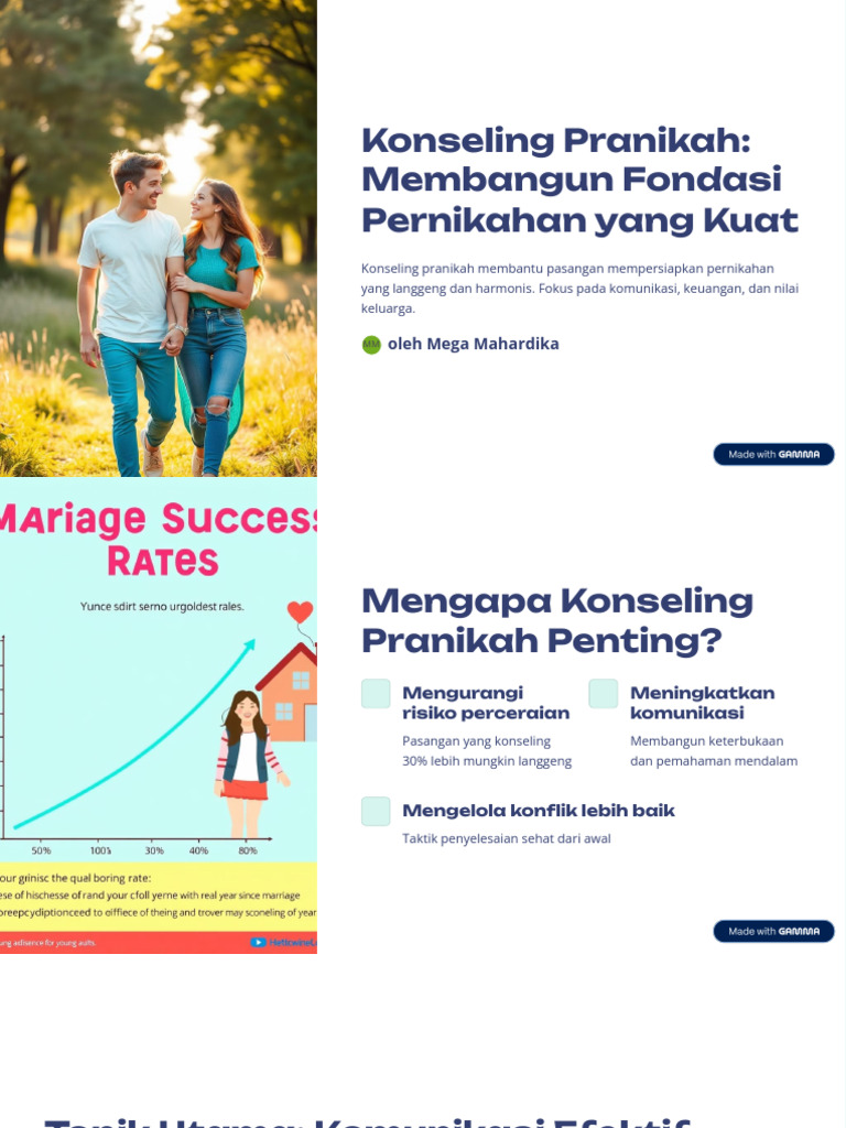 Pentingnya Konseling Pranikah untuk Pernikahan Harmonis | PDF