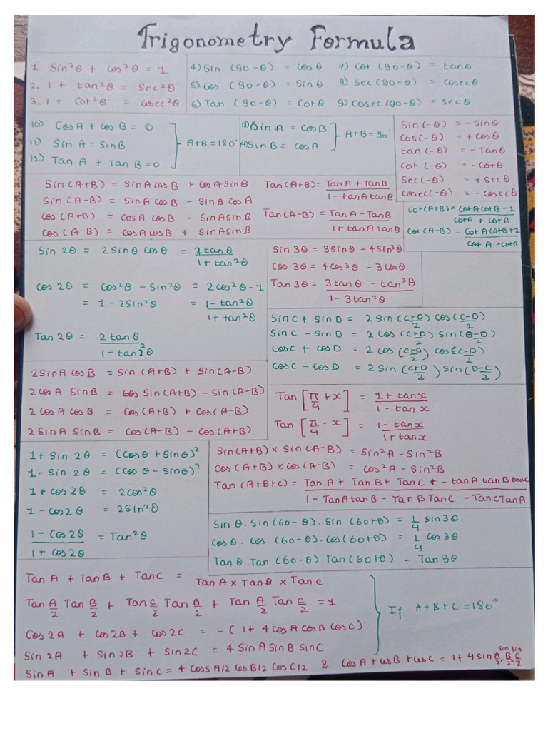 Trigo Formulaes | PDF