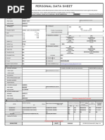 Personal Data Sheet CS Form No. 212 Revised 2017 | PDF | Passport ...