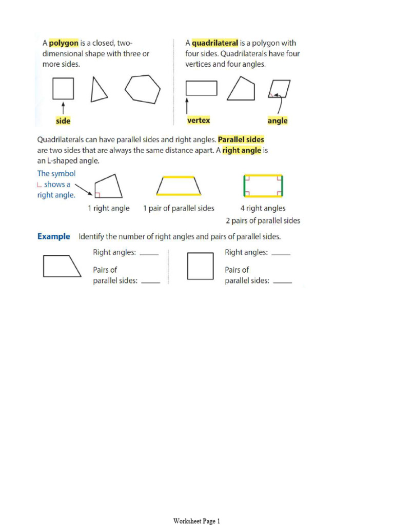 In 3 Geometry Desribe Quadrilaterals Part2 | PDF