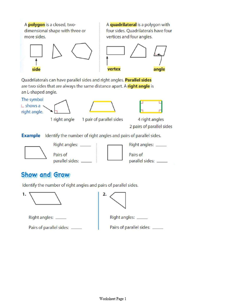 In 3 Geometry Identify Sides&Angles Part1 | PDF