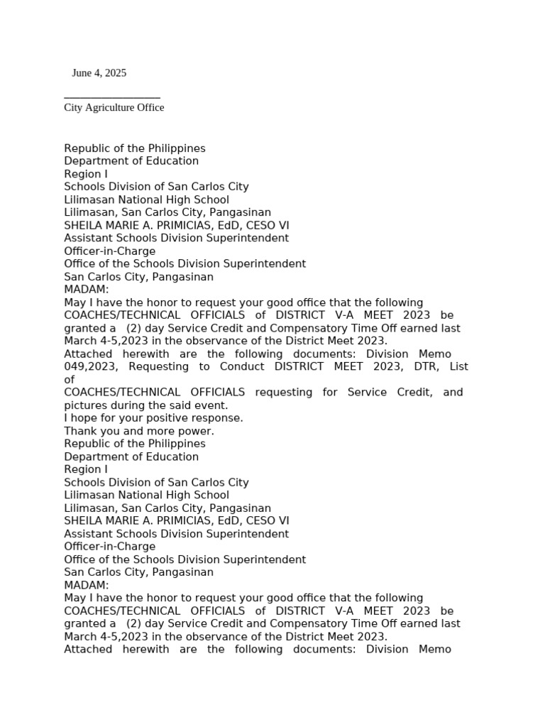 Letter Request-Farm School | PDF | Cognition | Behavior Modification