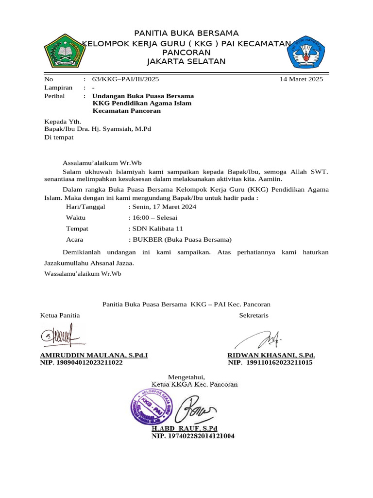 Undangan Bukber | PDF