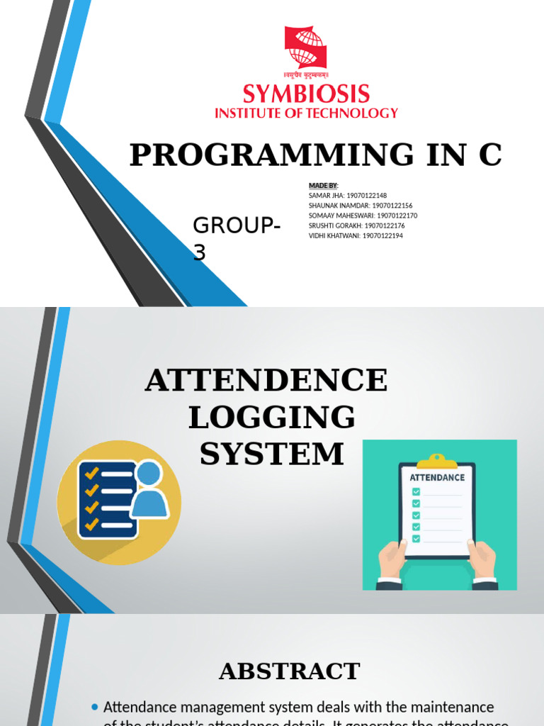 Attendance System | PDF | Pointer (Computer Programming) | Computer Data