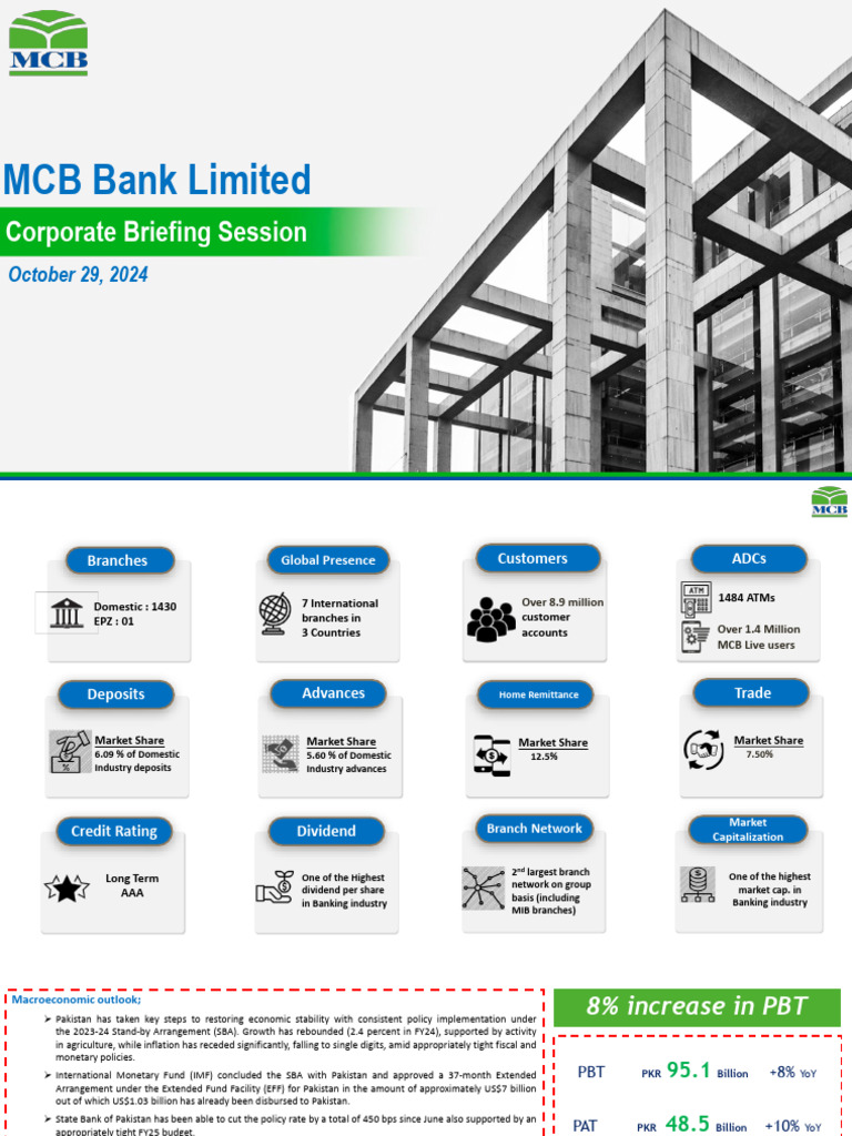 Corporate Briefing Session 2024 | PDF | Securities (Finance) | Banks