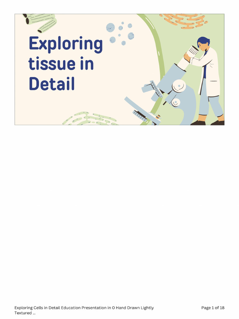 Exploring Cells in Detail Education Presentation in 0 Hand Drawn ...