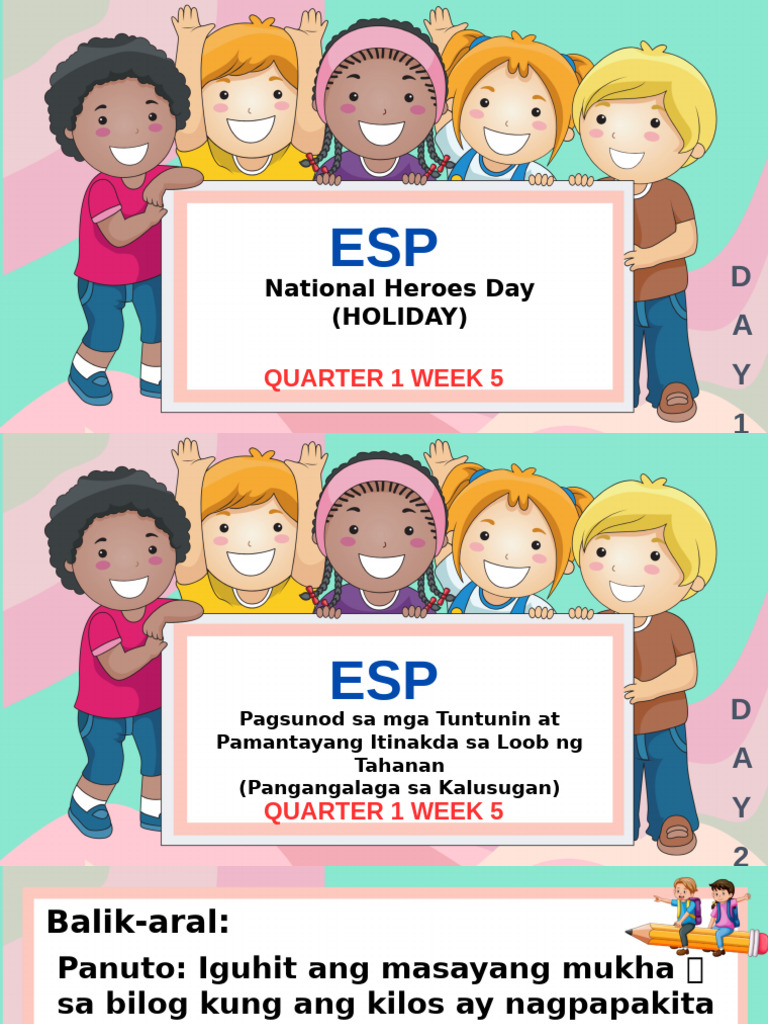 Esp 2-Q1-Week 5 | PDF