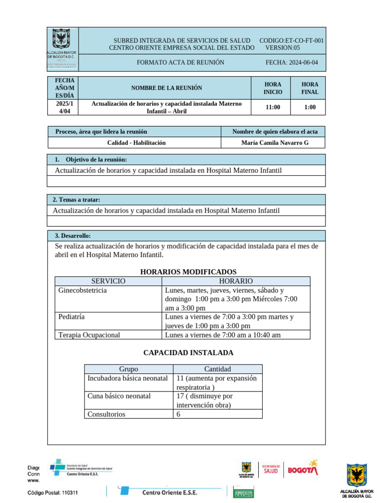 Reps Actualizado Abril | PDF