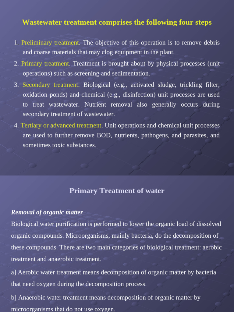 MSC Sem 2 - Activated Sludge Treatment | PDF | Sewage Treatment ...