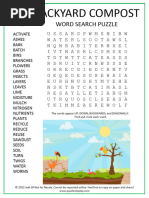 Gardening Crossword | PDF | Mulch | Botany