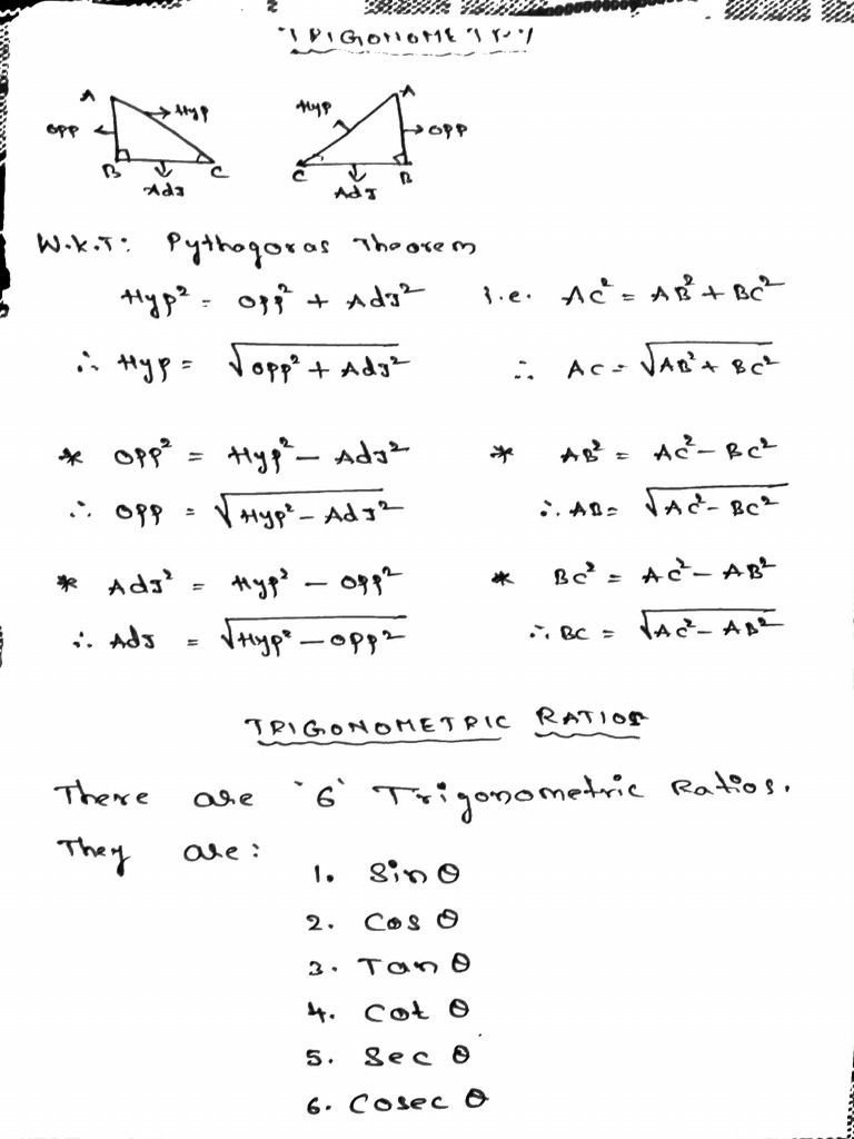 Trigonometry Introduction | PDF