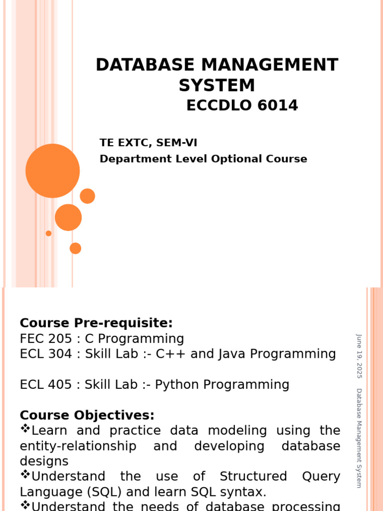Database Management System | PDF | Databases | Relational Database