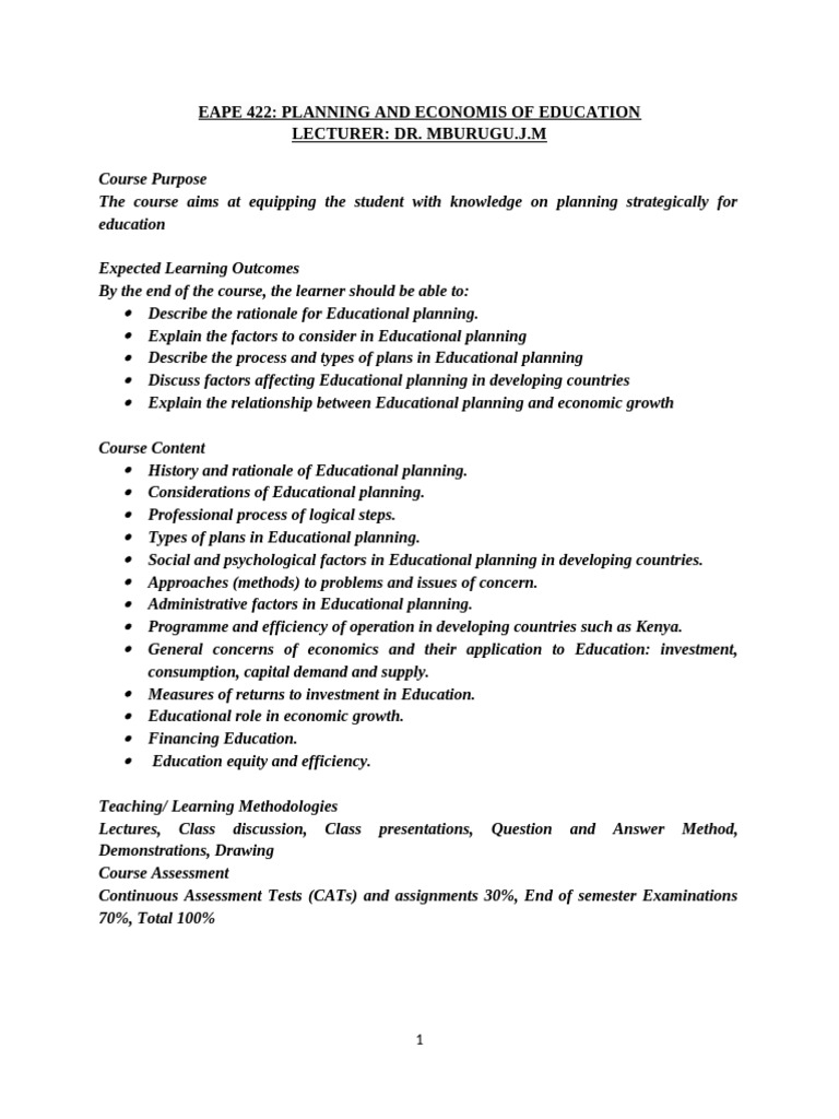 Eape 422 Final Notes Tun 2023 | PDF | Economics | Human Resources