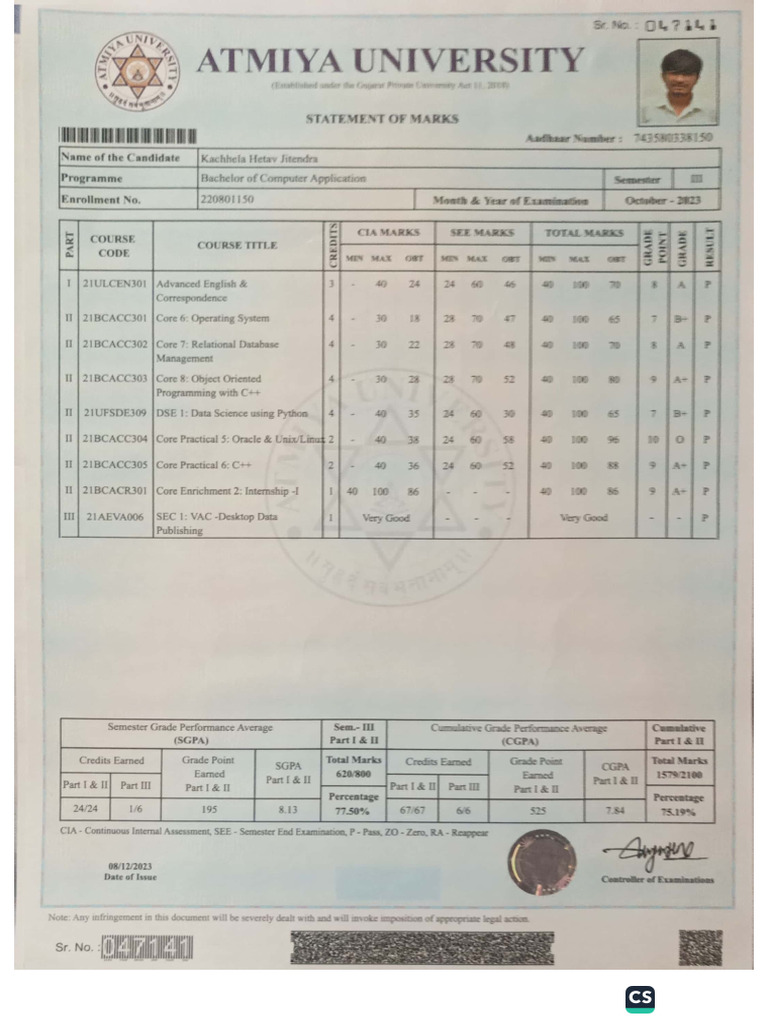 Semester 3 | PDF