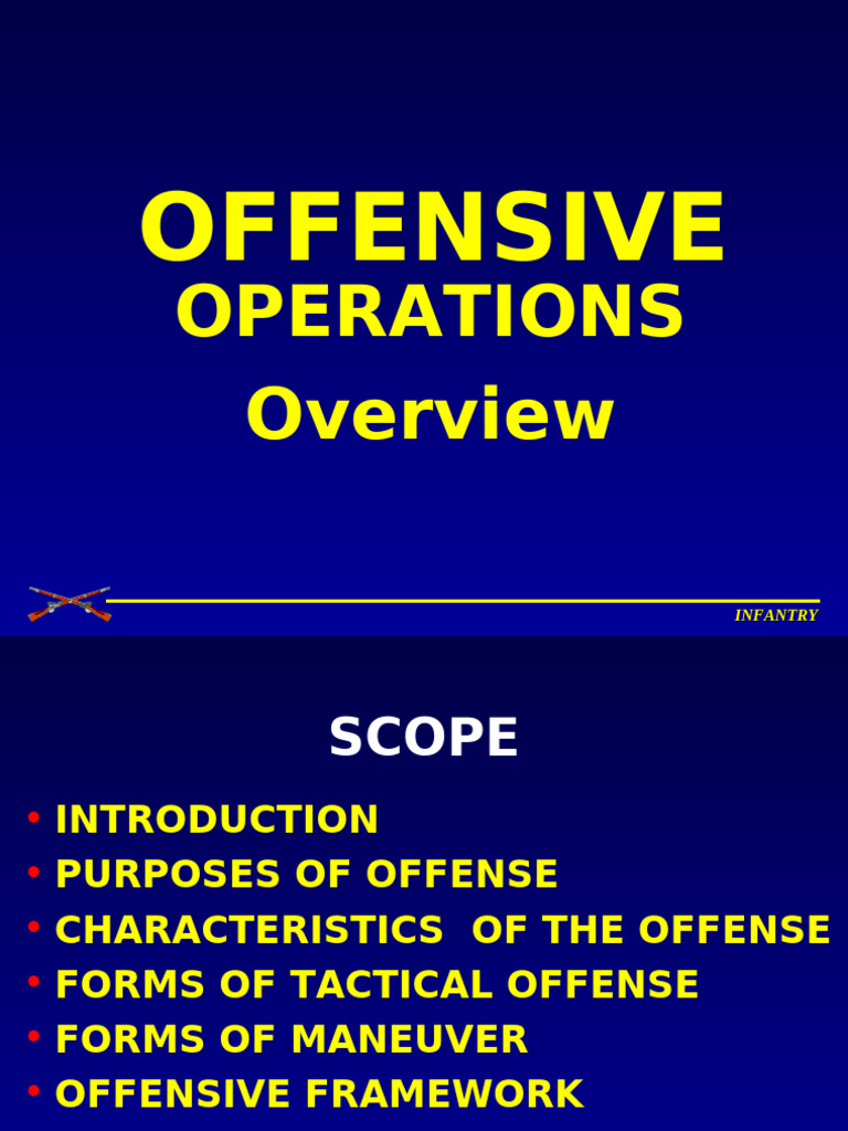 Fundamentals of Offensive Operations | PDF | Maneuver Warfare ...