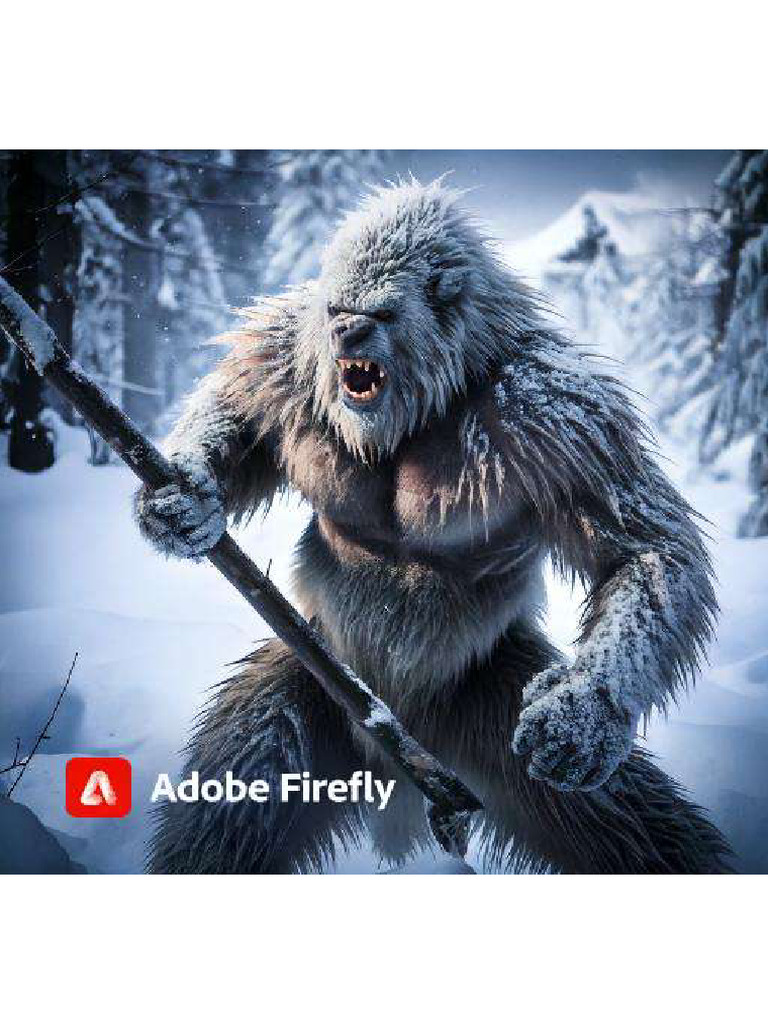 Firefly - A Battle-Hardened Yeti Roaring Fiercely On A Battlefield ...