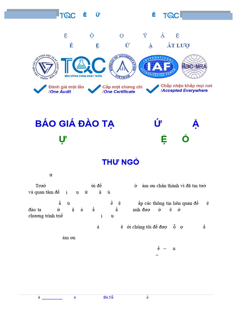Tqc-Bao Gia Chung Nhan Globgap | PDF