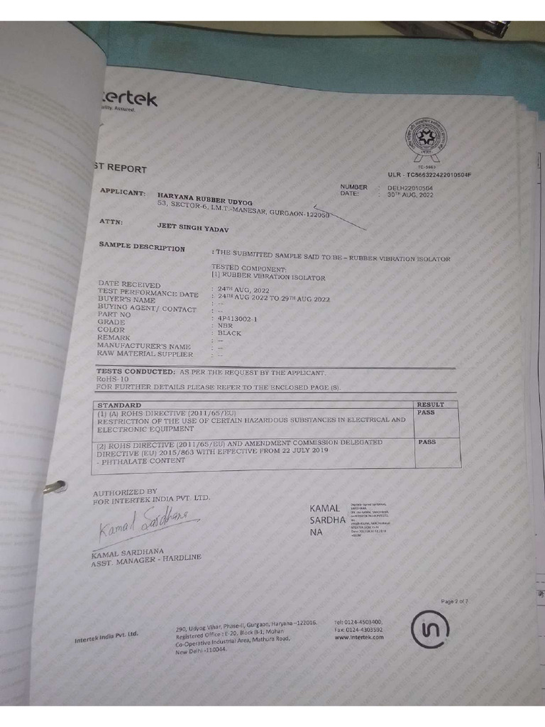 NBR (BLACK) 08.30.2022 ROHS | PDF