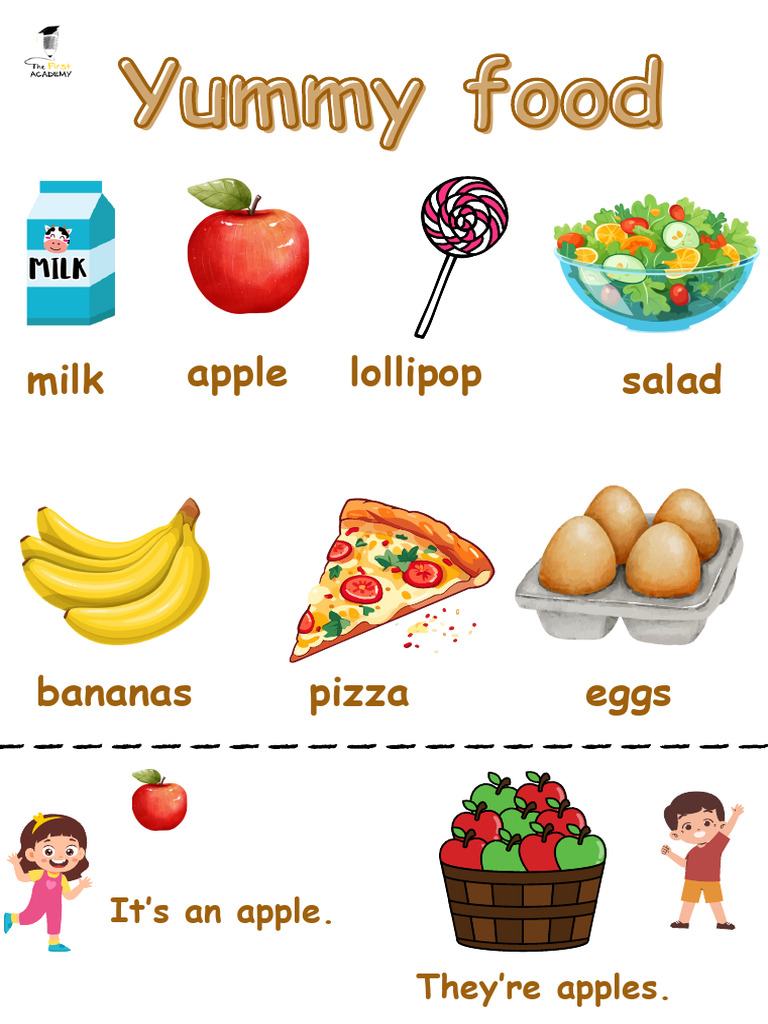 CHART Yummy Food and Puppet Templates | PDF