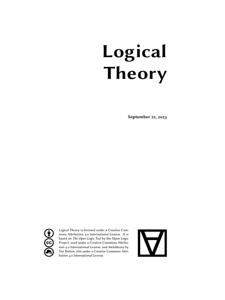 Open Logic Logicaltheory | PDF | First Order Logic | Truth
