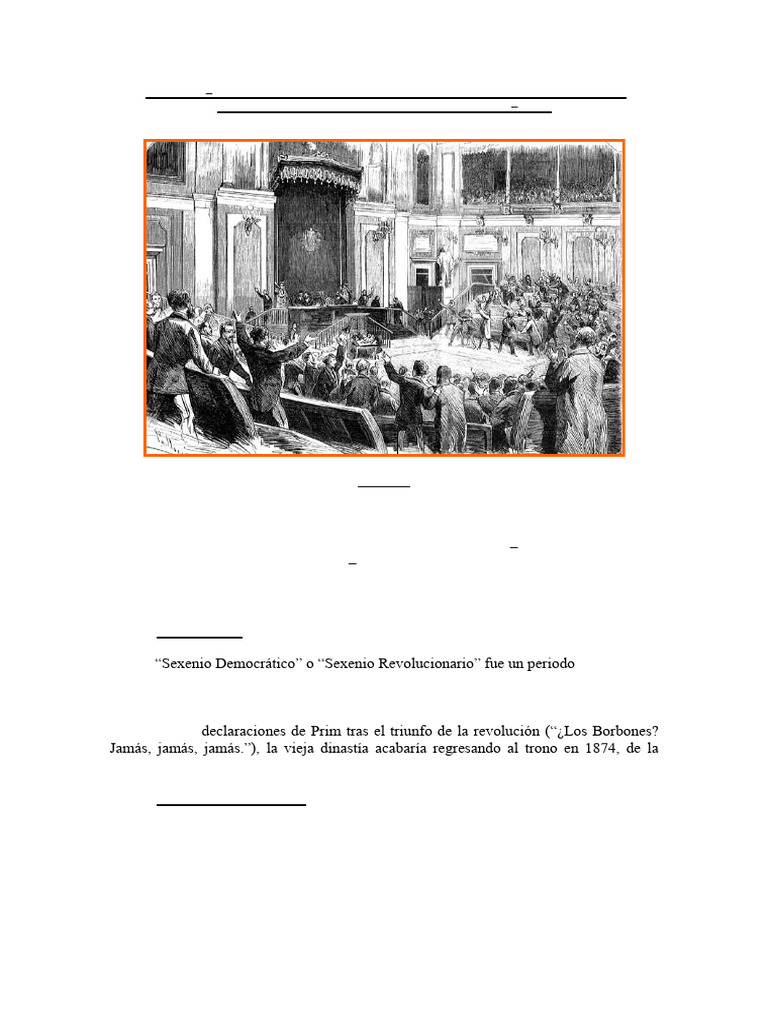 Tema 6B - El Sexenio Revolucionario (1868 - 1874) (REVISADO) | PDF | Gobierno de españa ...