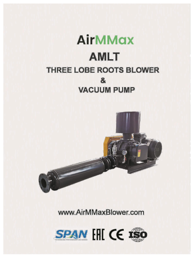 AirMMax AMLT Series Roots Blower-Industrial | PDF