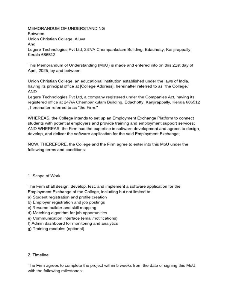 Memorandum of Understanding | PDF | Arbitration | Private Law