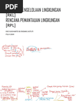 Contoh Dokumen RKL-RPL Lingkungan | PDF